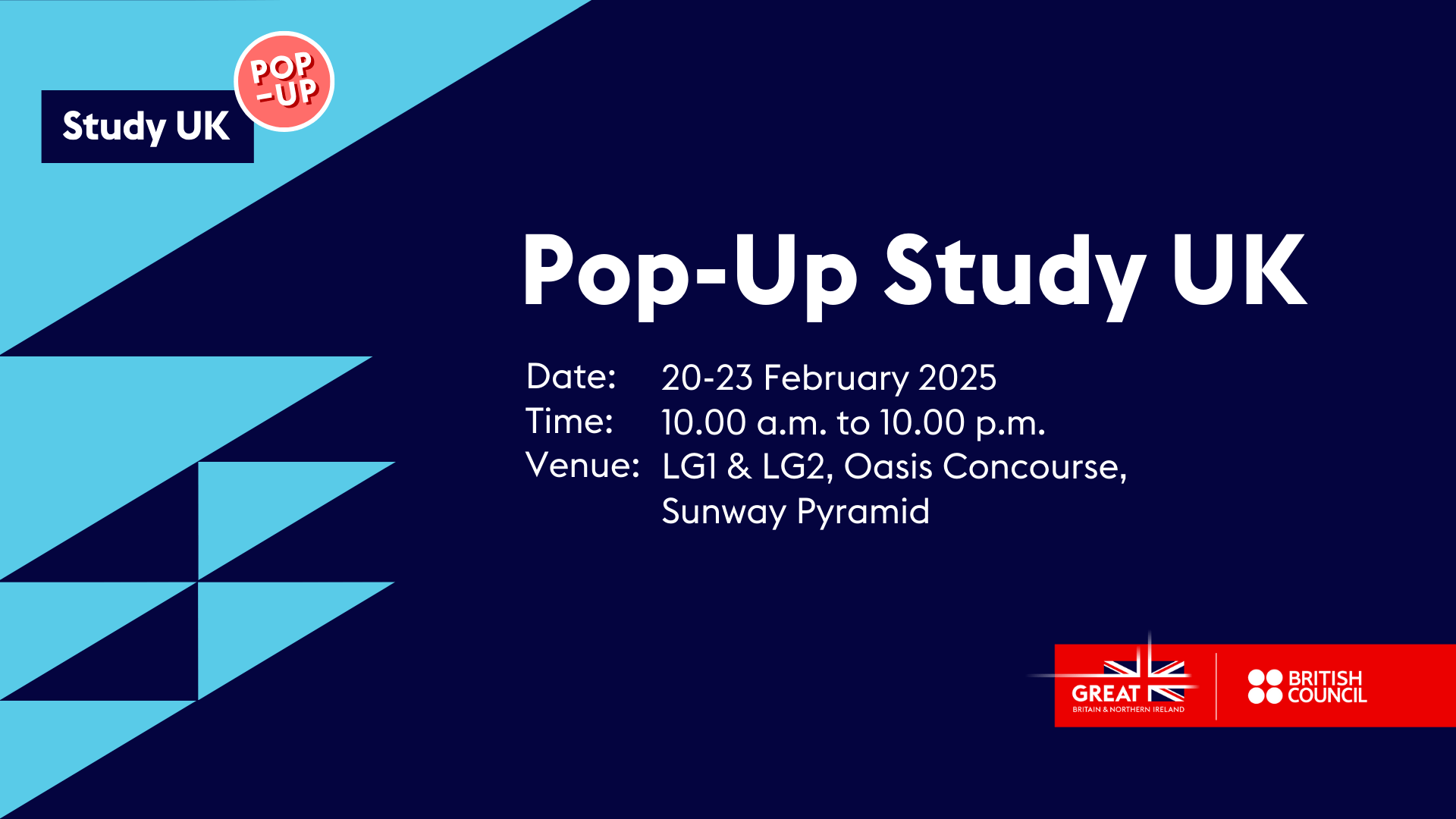 Pop Up Study UK 2025 | British Council